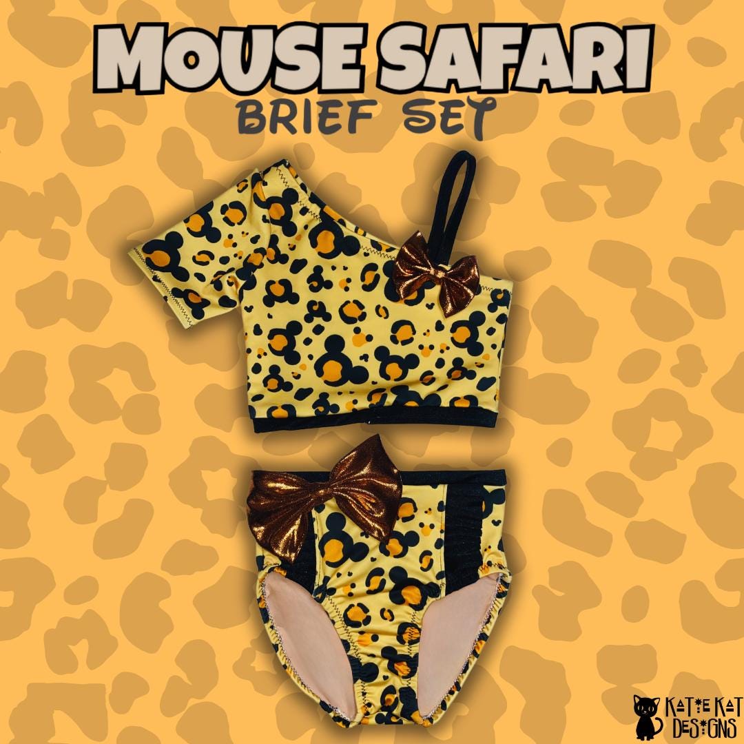 Mouse Safari- Dance Wear Brief Set (child XS-XL) - Etsy