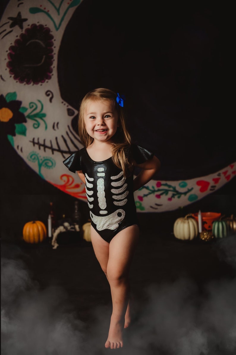 Halloween Leotard- Ghost, Pumpkin, Skeleton- Child Sizes XS-L - Etsy