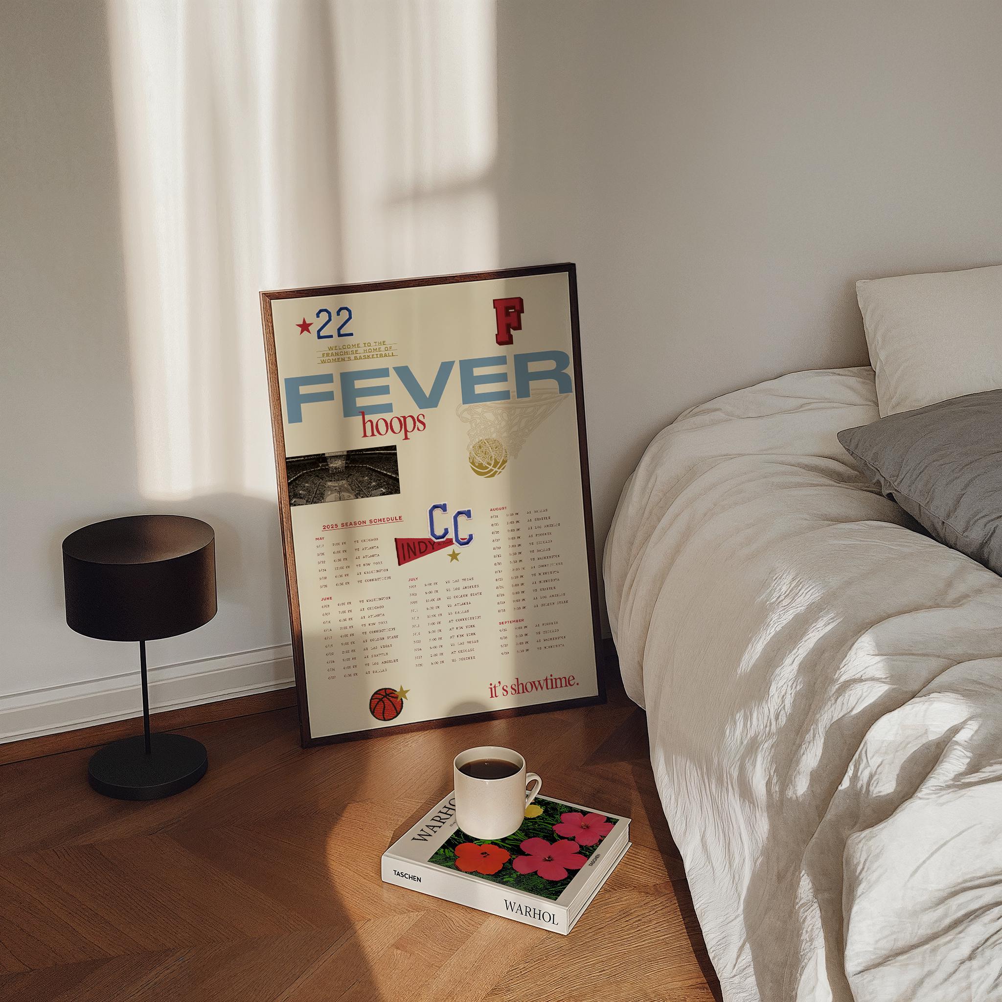 2025 Indiana Fever Schedule Poster | Digital Download | Retro Letterman ...