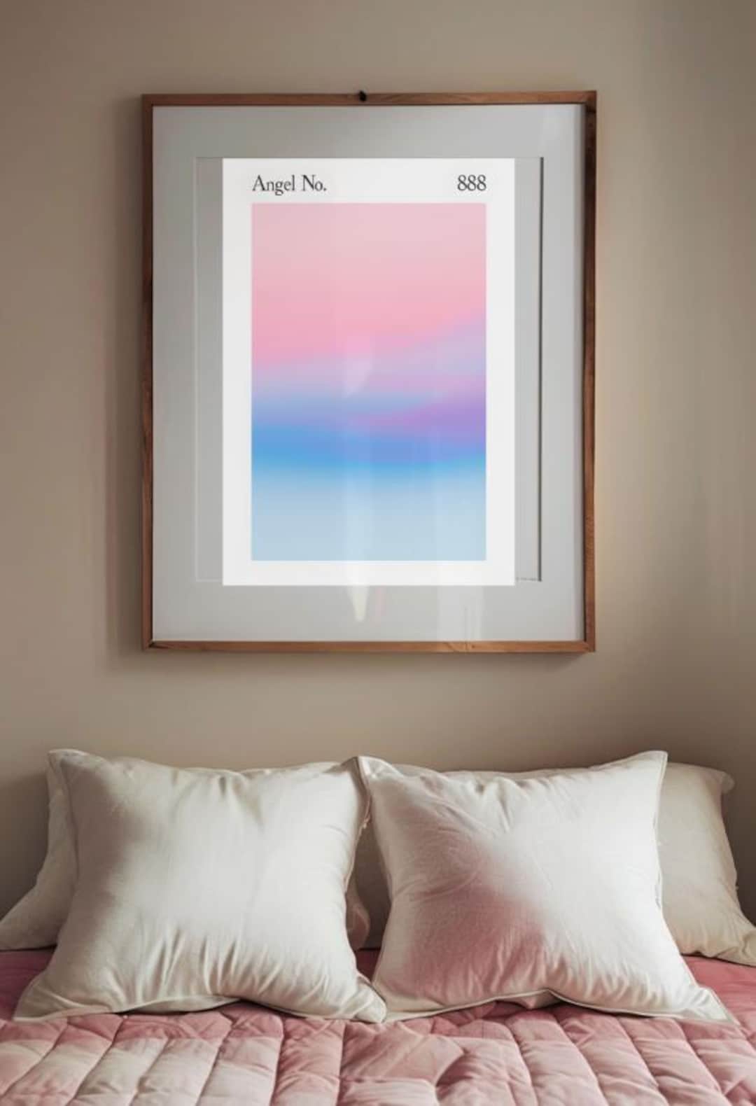Blue and Pink Aura Poster | Digital Room Print | Home Decor | Trending ...