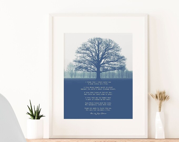 Trees Poem - Etsy