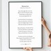 Annabel Lee Poem Wall Art Print Edgar Allan Poe Poetry Poster Annabel ...