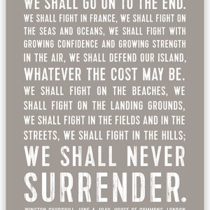 Winston Churchill Quote Wall Art Print Graduation Gifts for | Etsy