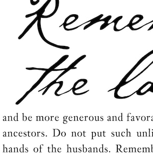 Abigail Adams Quote Print Remember the Ladies Feminist Wall Art Print ...