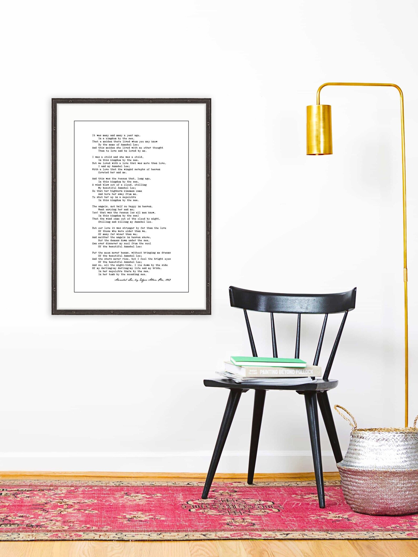 Annabel Lee Poem Wall Art Print Edgar Allan Poe Poetry Poster - Etsy