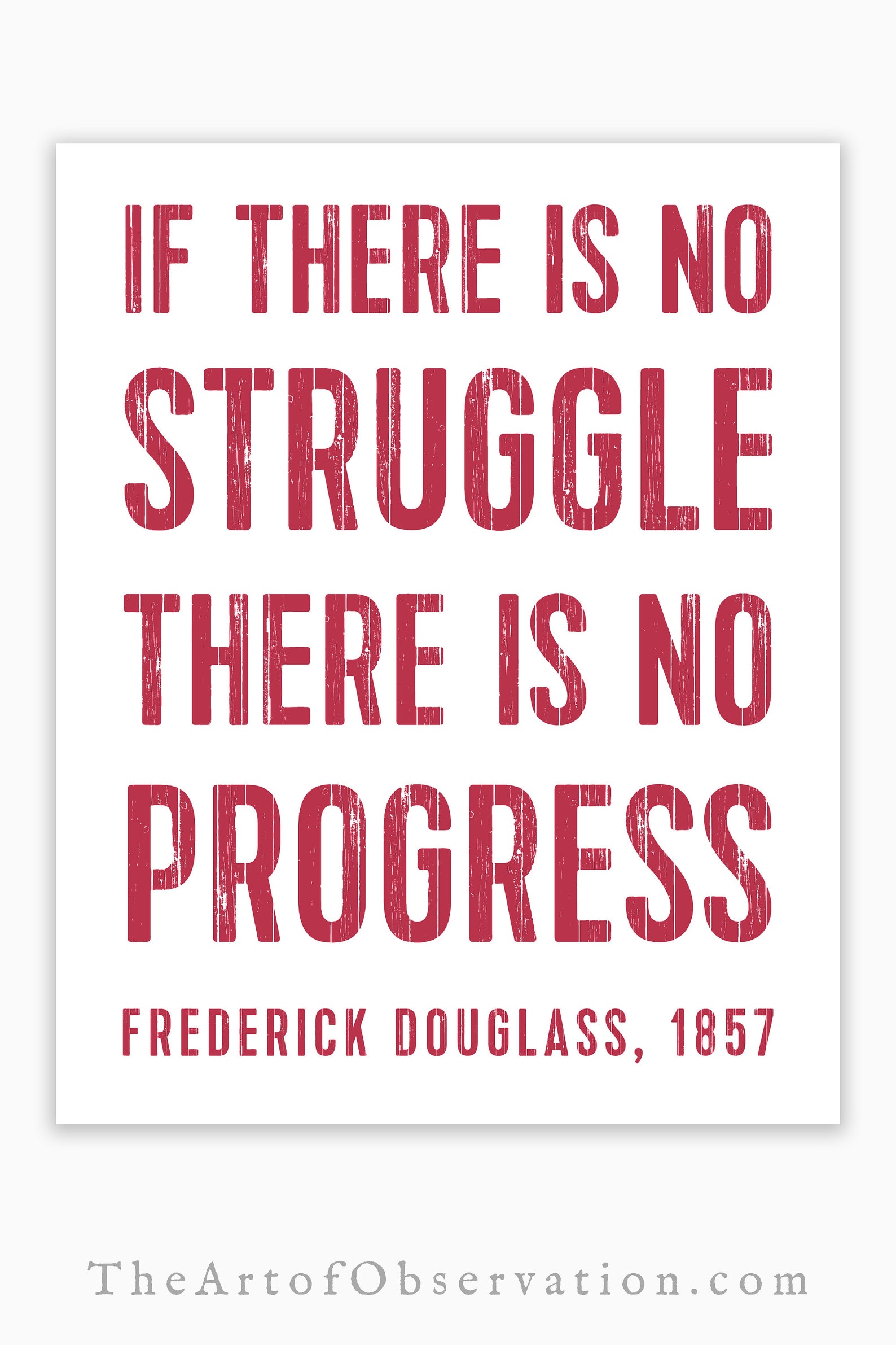 Frederick Douglass Quote Wall Art Print Leadership Gift for - Etsy