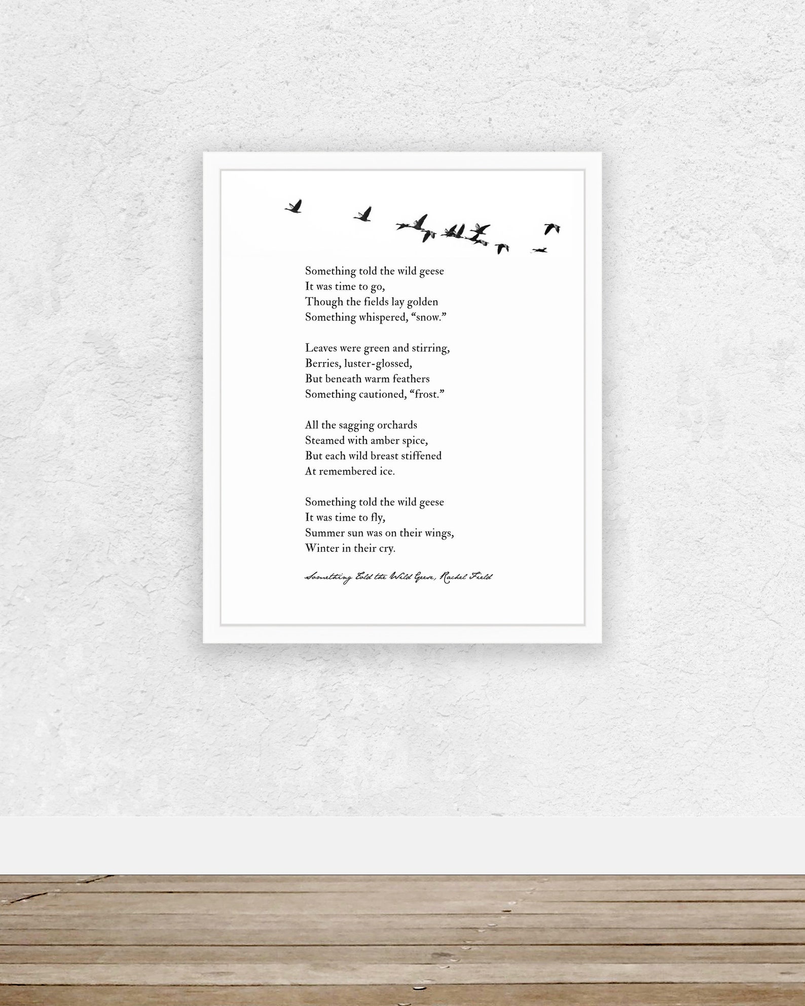 Wild Geese Poem Wall Art Print Custom Poetry Quote Wall Art - Etsy