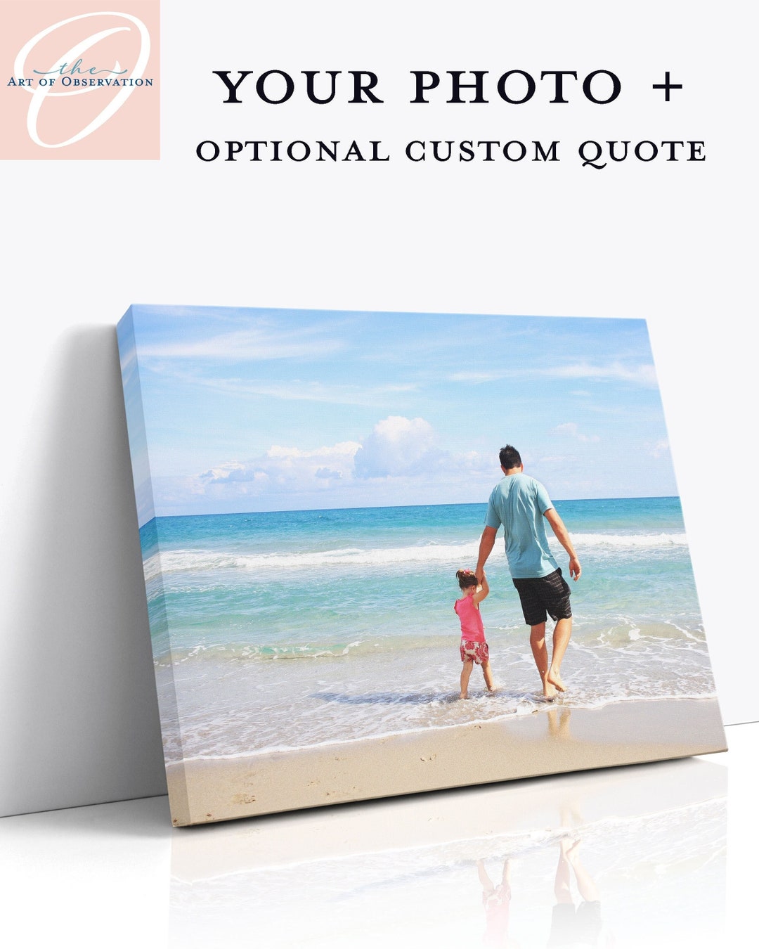 Custom Canvas Print Family Photo Canvas Father's Day Gift from Wife ...