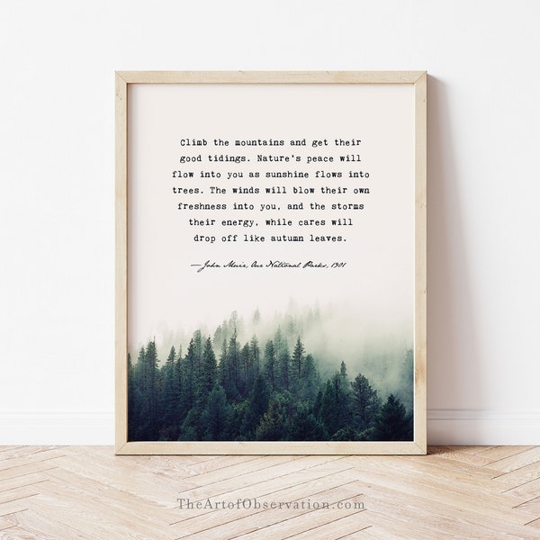John Muir Quote - Etsy