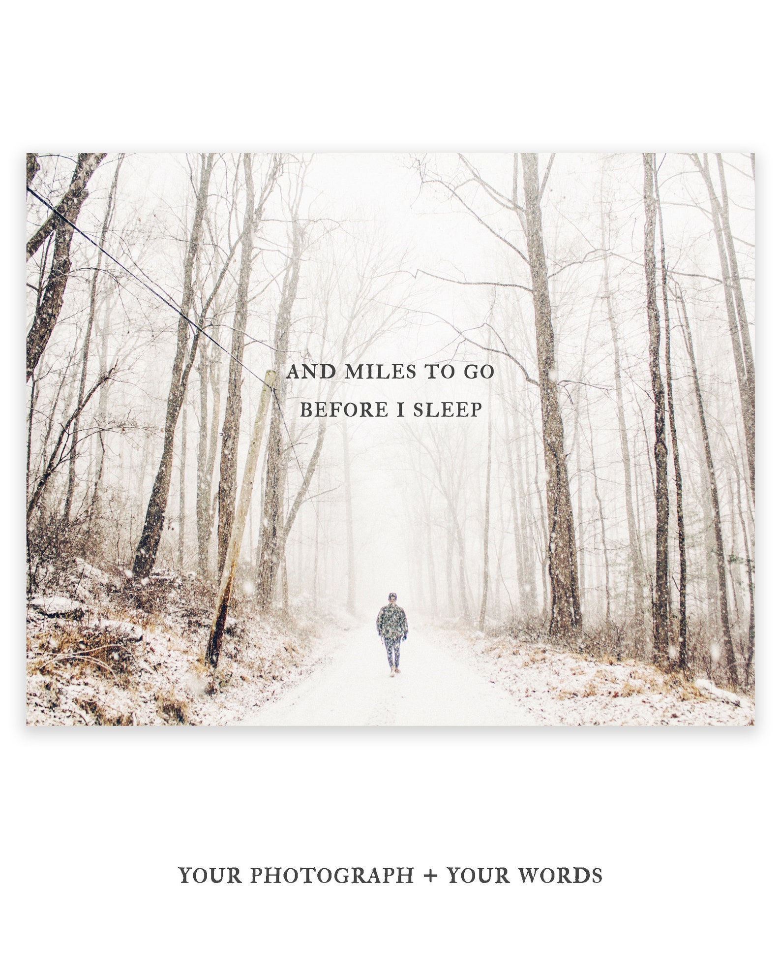 Personalized Photo Gift Custom Quote Wall Art Print With Your - Etsy