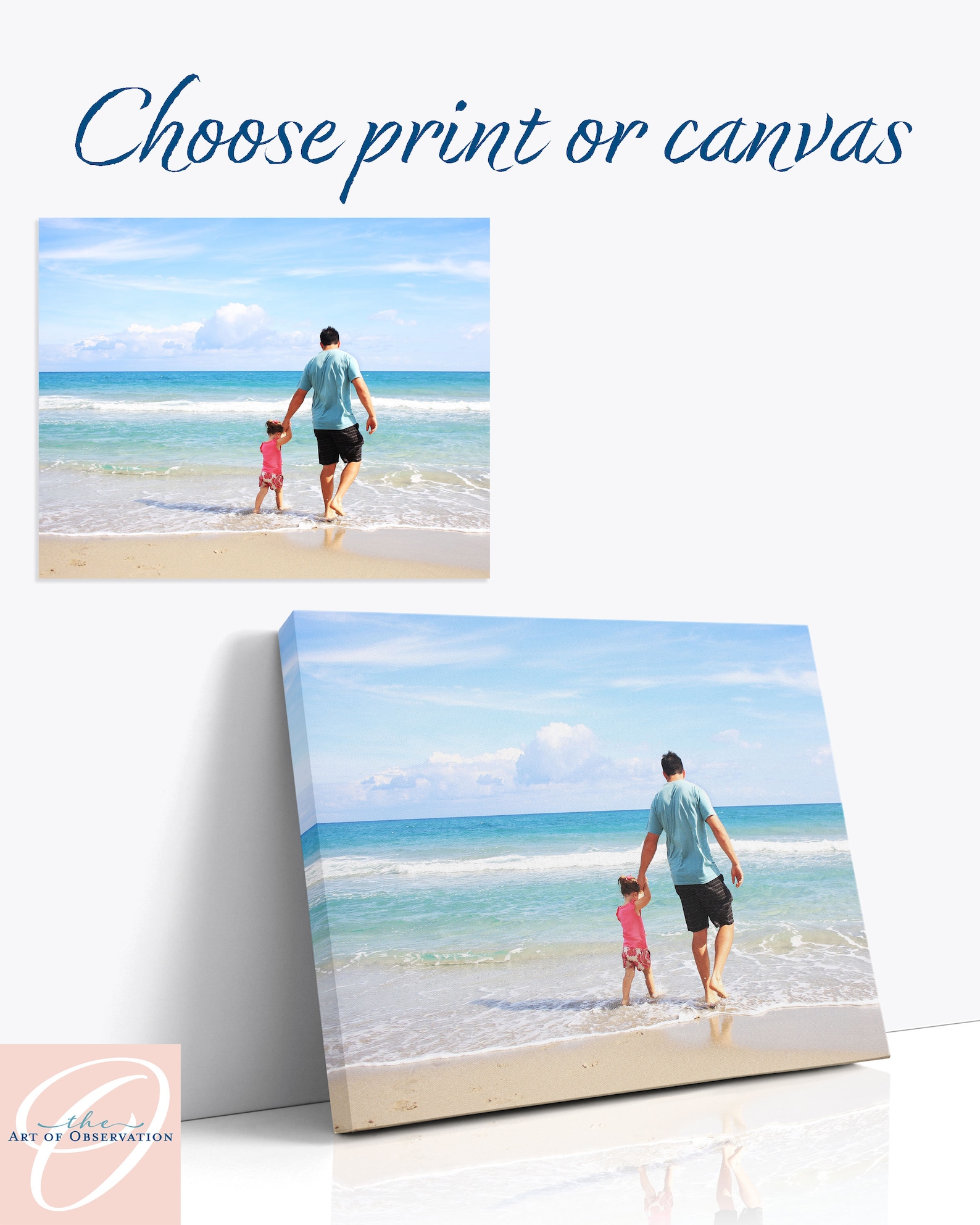 Canvas Custom Quote Photo Print With Text Personalized Gift - Etsy