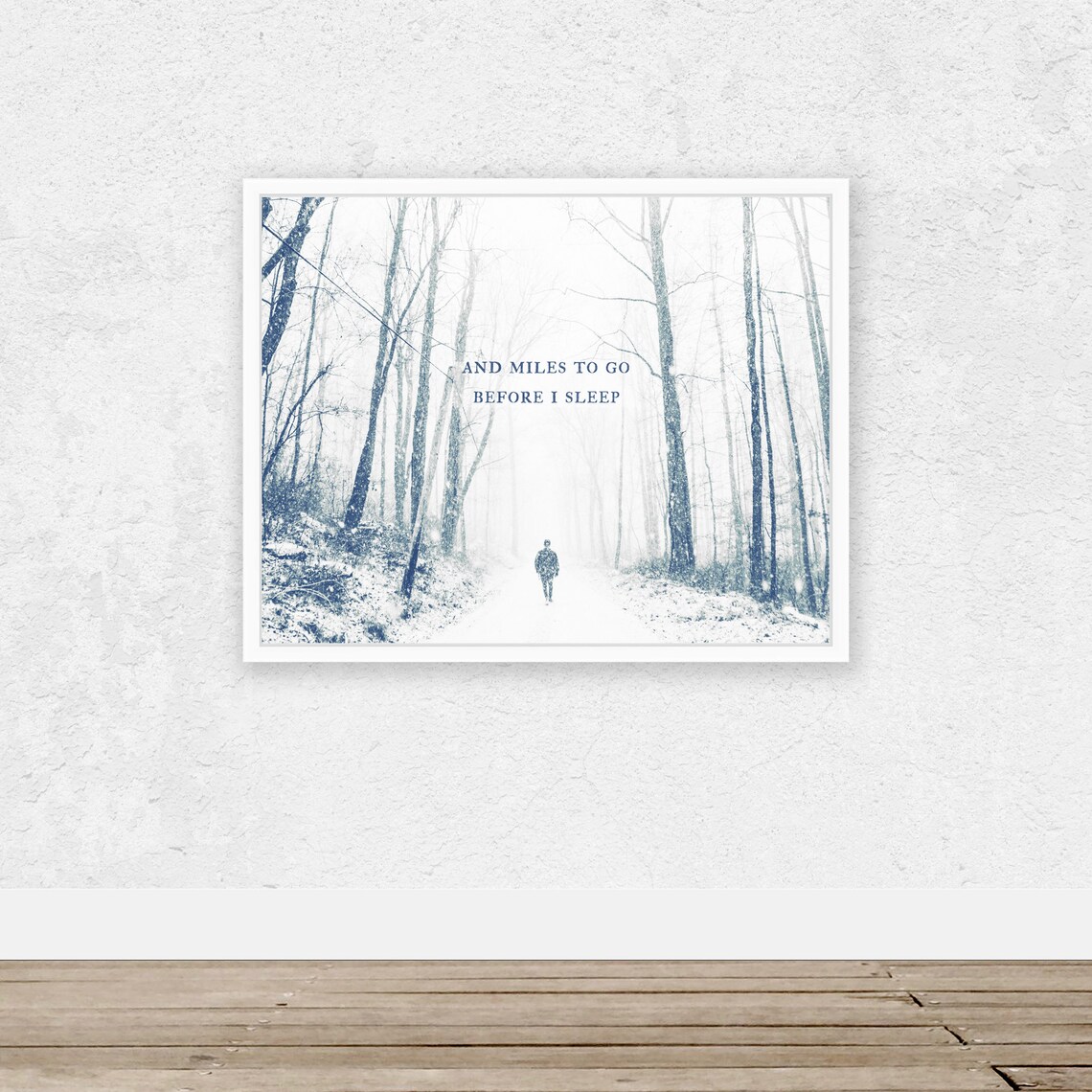 And Miles to Go Before I Sleep Wall Art Print Robert Frost - Etsy