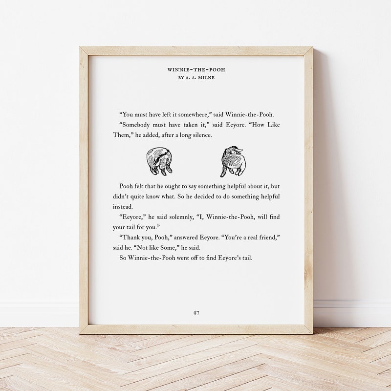 Winnie the Pooh Quote - Etsy