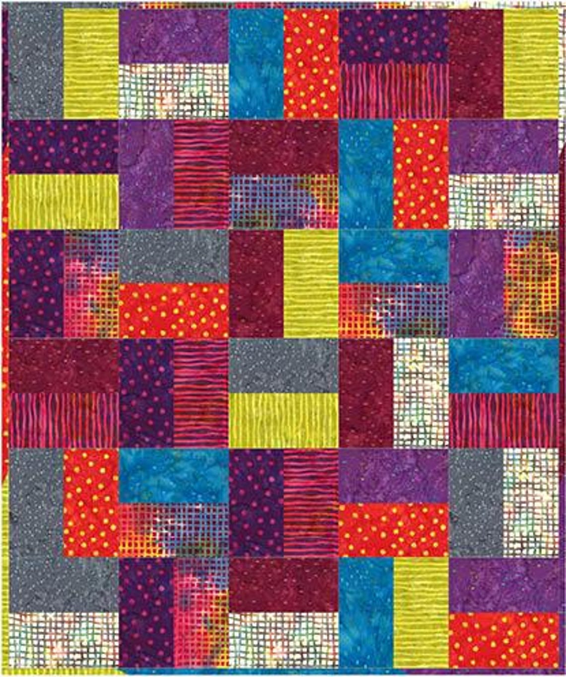 5 Easy Fat Quarter Quilts - a Digital Download Pattern Including How to ...