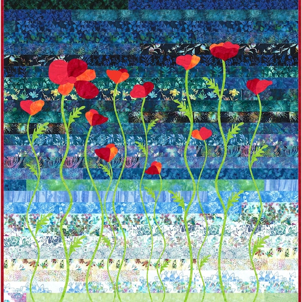 Poppy Quilt Pattern - Etsy