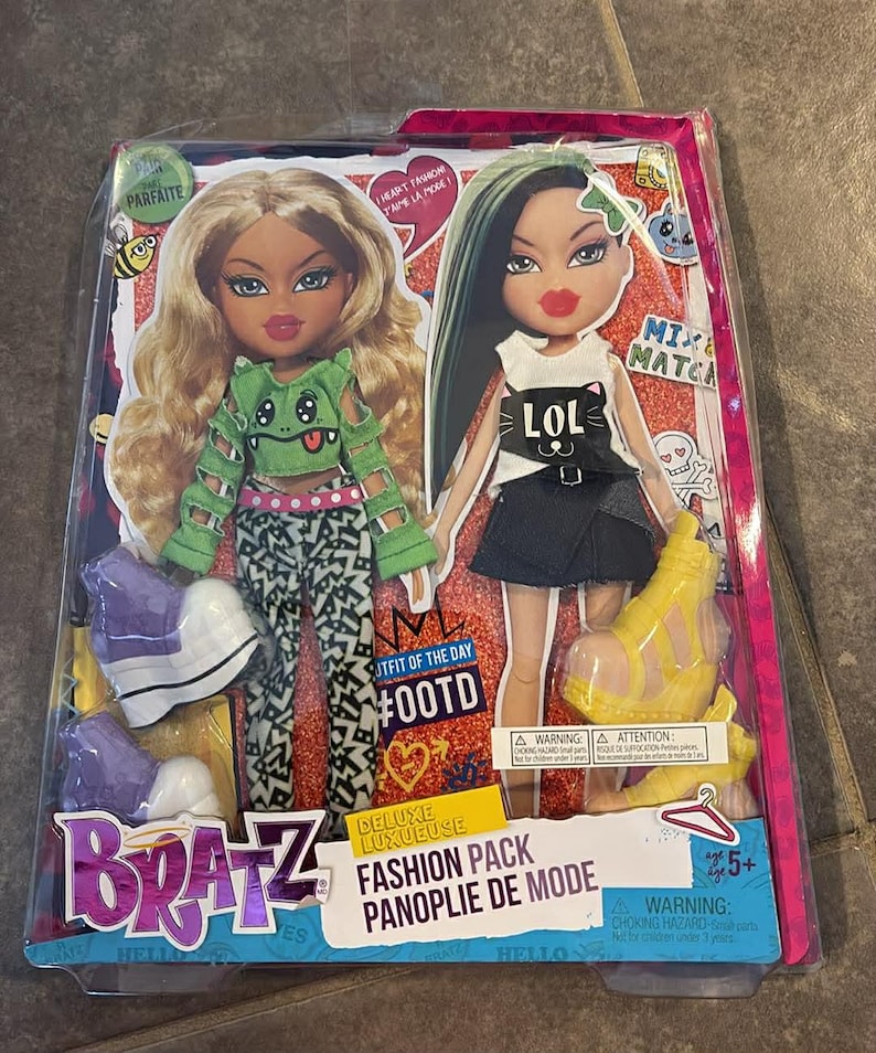 MGA BRATZ Deluxe Fashion Pack OOTD - Kool Kat Mini & Crazy Cool Prints ...