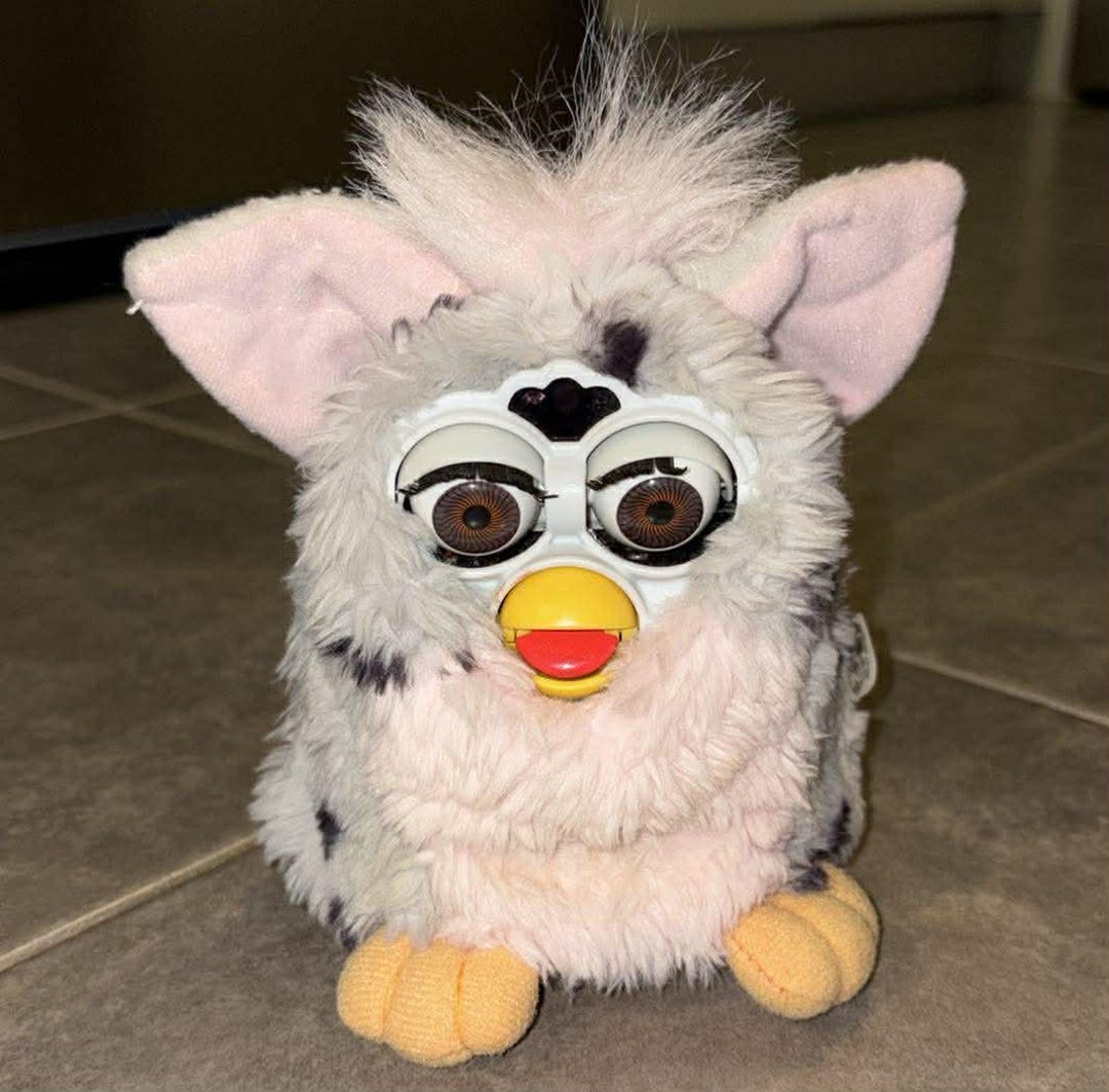 1998 Furby Leopard Pink Grey Spots 1st Generation NOT WORKING READ - Etsy