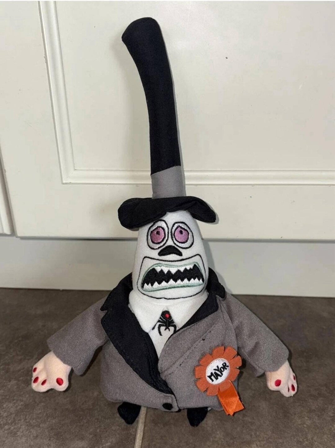 Disney Parks the Nightmare Before Christmas Mayor 12" Plush Toy 2 Faces ...