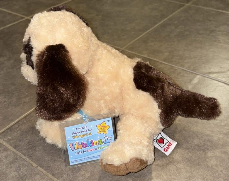 Webkinz JR Tan Puppy Plush With Code Tags Sealed Floppy Stuffed Toy - Etsy