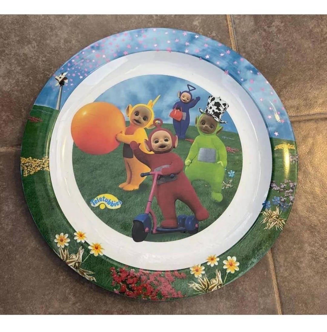 1998 Vintage Teletubbies Melamine Plate - Etsy