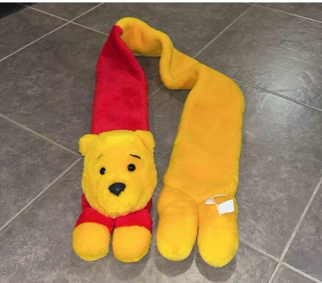 Vintage Winnie the Pooh Scarf Neck Warmer - Etsy