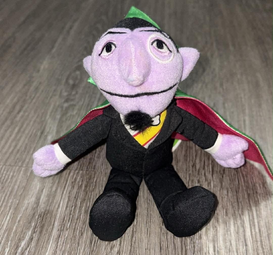 Vintage Sesame Street the Count 6" Small Stuffed Animal Toy - Etsy