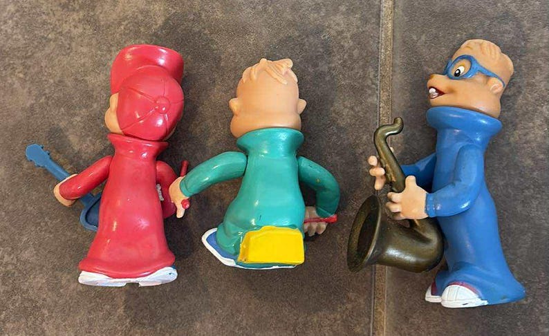 1991 KFC PVC Figures Alvin Simon Theodore Chipmunks Band - Etsy