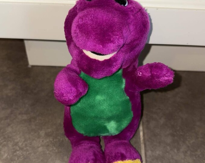 Vintage Barney the Dinosaur Plush Toy Small 9” - Etsy