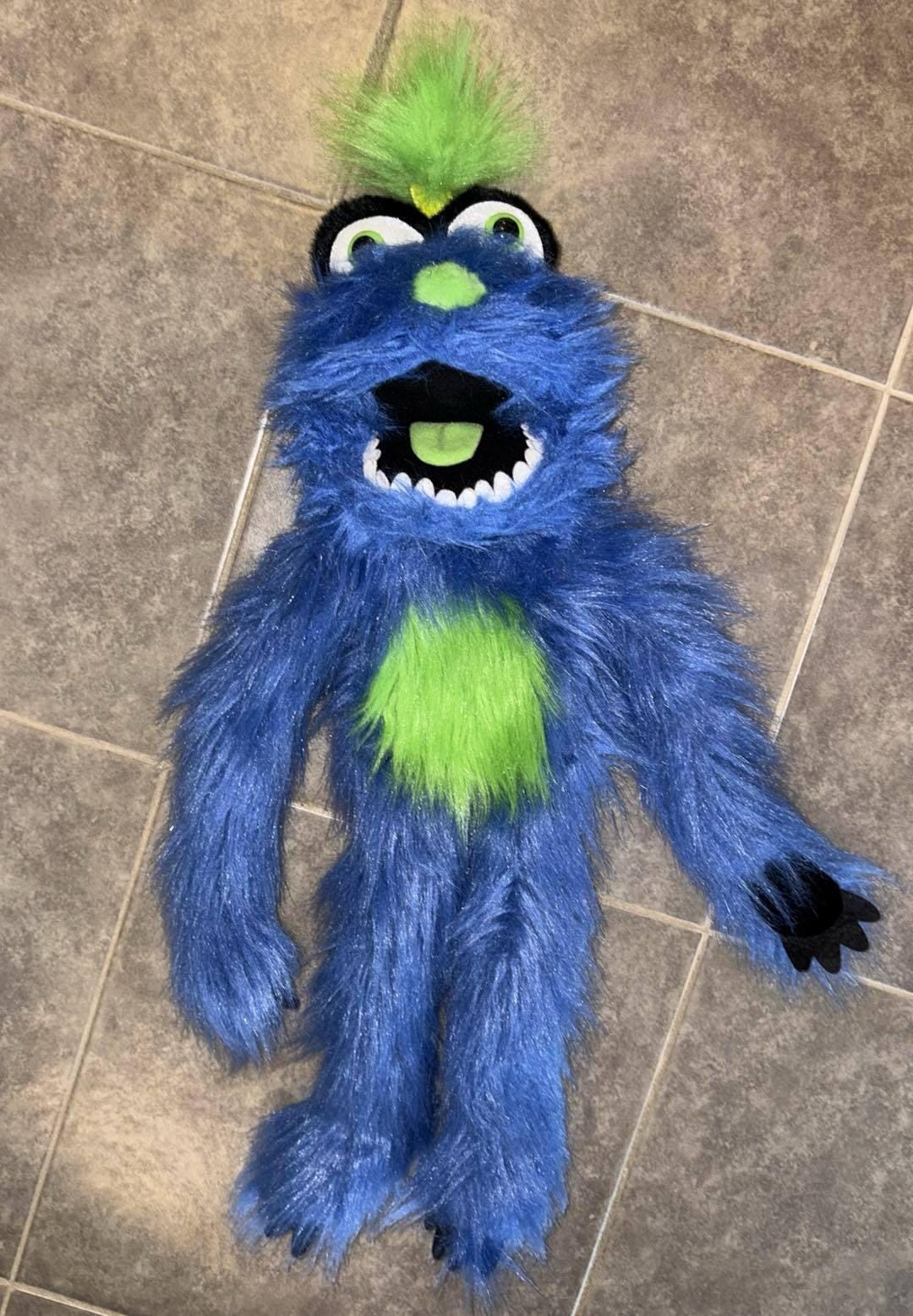 The Puppet Company Blue Monster Hand Puppet - Etsy