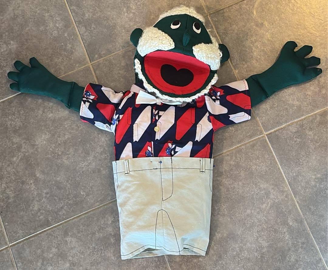 Green Old Man Puppet Hand Puppet 24" READ - Etsy