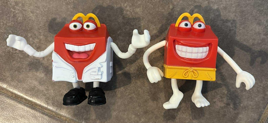 Mcdonald’s Red Box Mascot Toys Happy Meal Figures 2 Included - Etsy