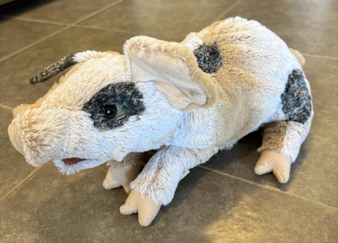 Folkmanis Grunting Calico Pig Plush Hand Puppet - Etsy