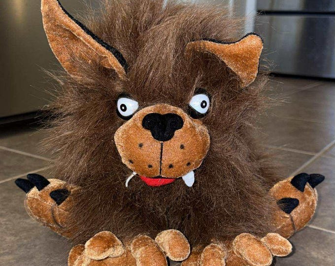 Vintage Halloween Werewolf Plush Toy Stuffed Animal 12 Inch - Etsy