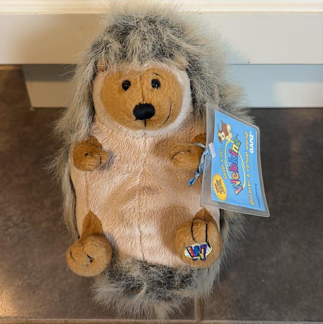 Webkinz Hedgehog Plush Stuffed Animal GANZ Sealed Code - Etsy