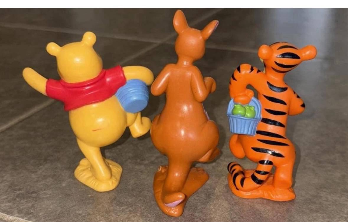 Disney Winnie the Pooh PVC Figures Pooh Tigger Kanga Roo Cake Toppers ...