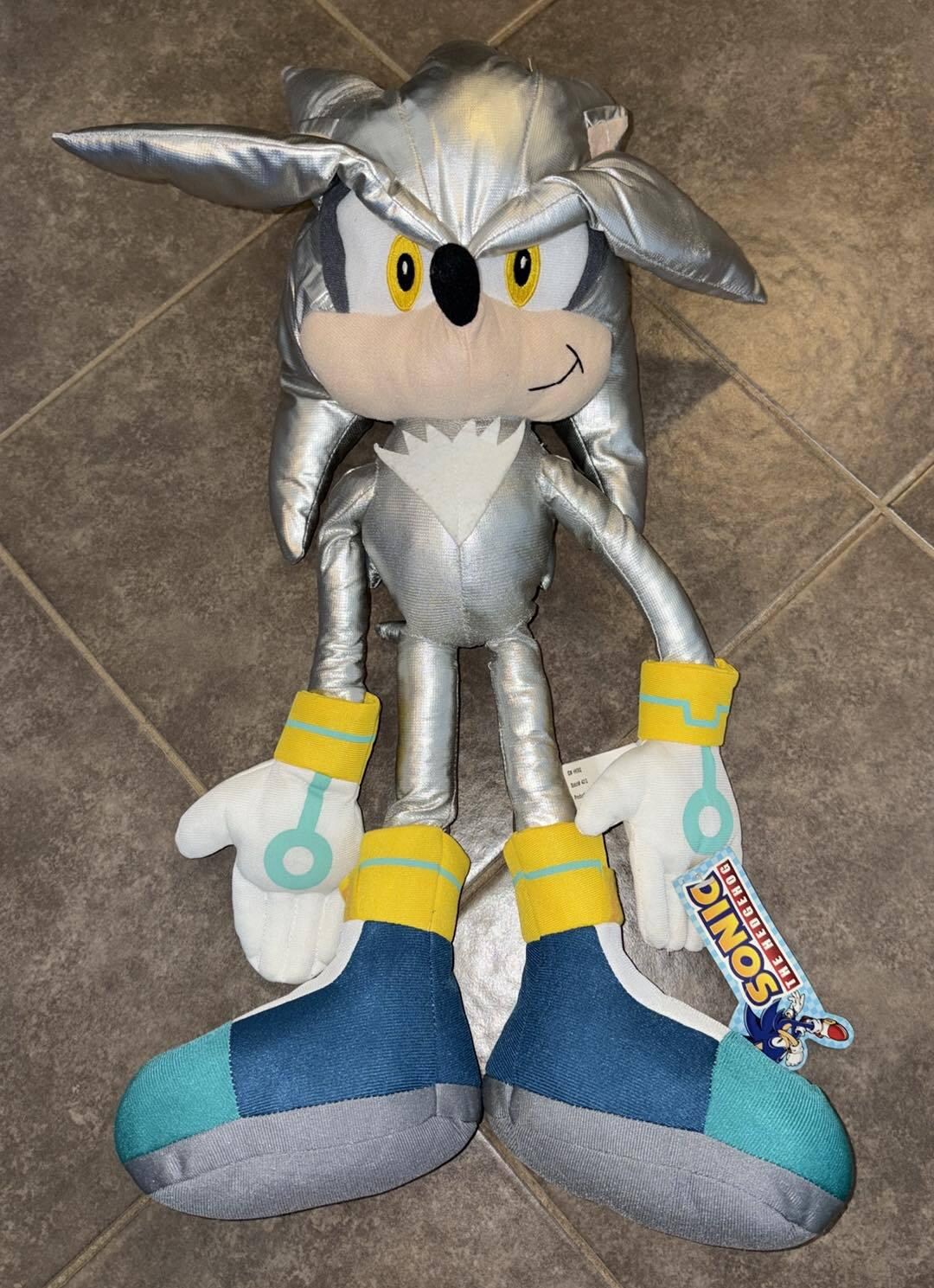 Kellytoy Sonic the Hedgehog Silver Plush 17” - Etsy