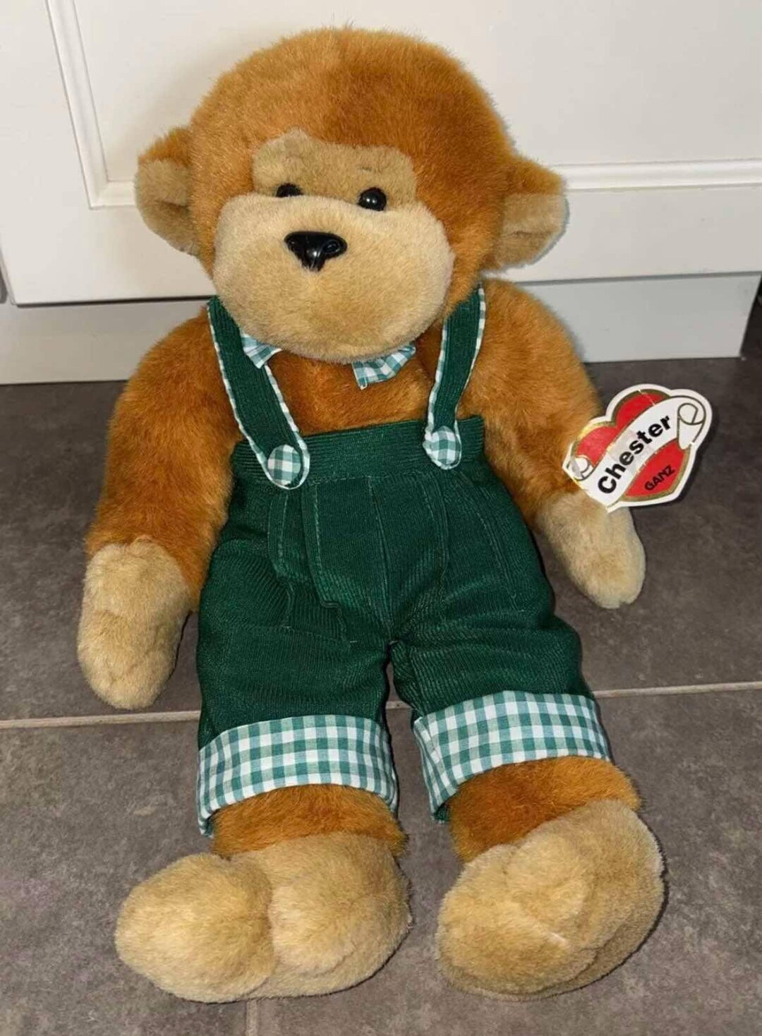 Vintage Rare Ganz Monkey Plush Stuffed Animal Chester H1848 - Etsy