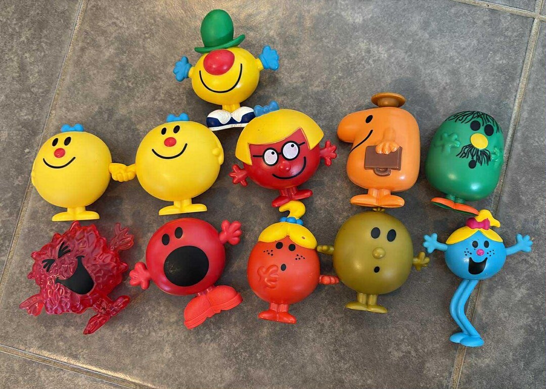 Mcdonalds Mr Men Little Miss Action Figure Lot 10 Toys Included - Etsy
