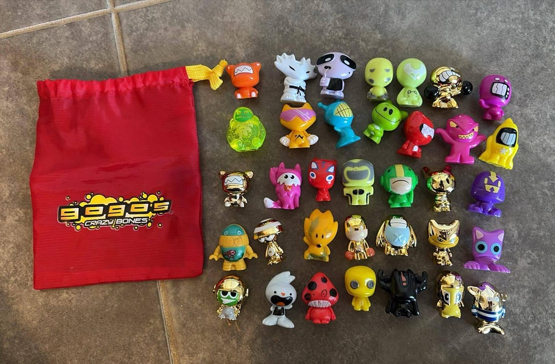 Gogos Crazy Bones Lot of 35 With Carry Bag - Etsy