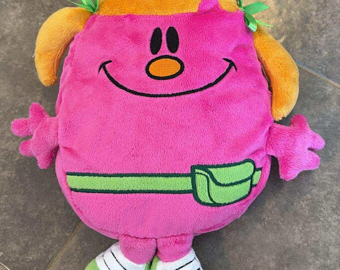 Mr Men Little Miss Helpful Plush Girl Pink Pillow Toy 13" Tall - Etsy