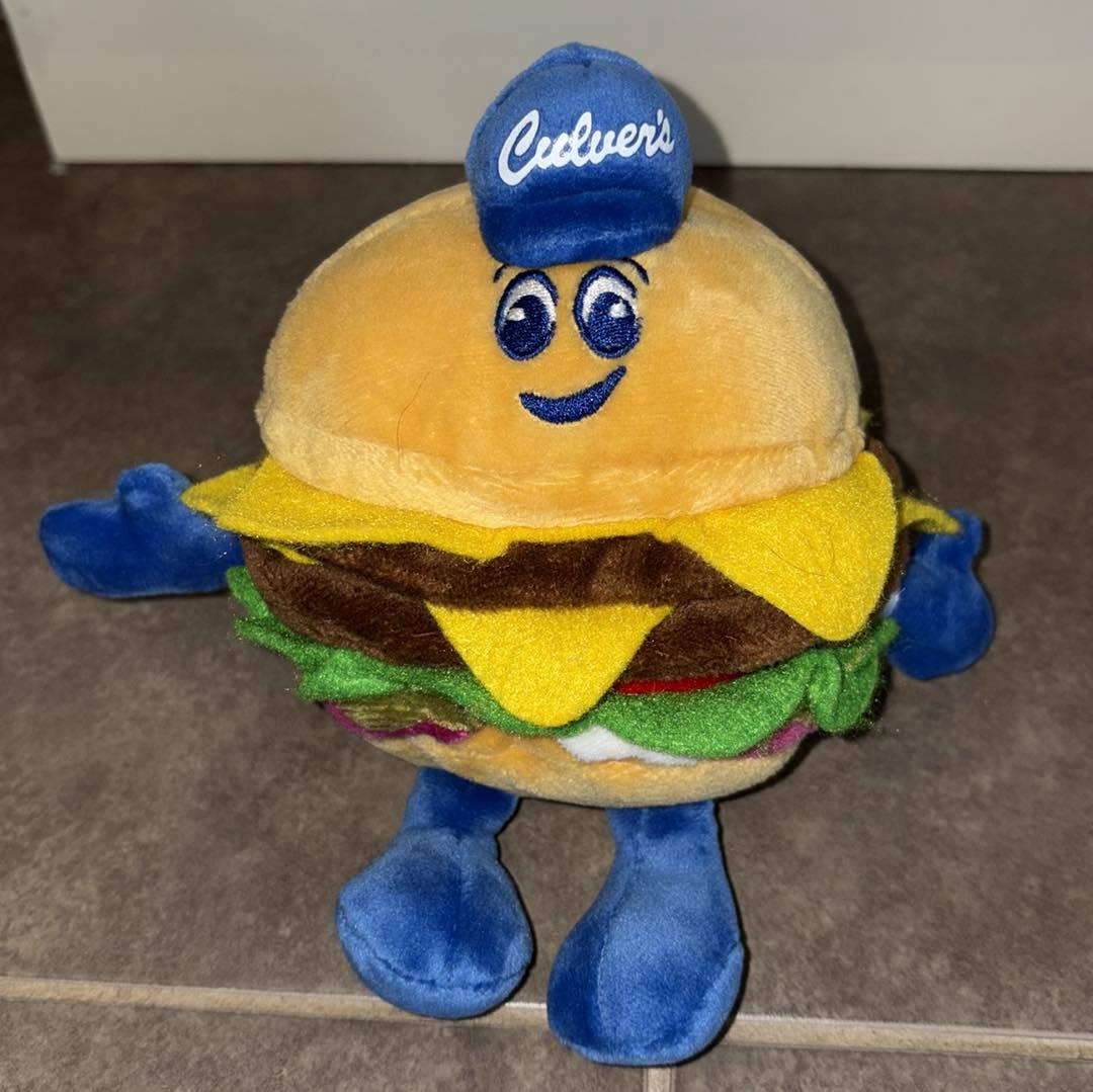 Culver's Deluxe Burger Stuffed Promo Plush Toy - Etsy