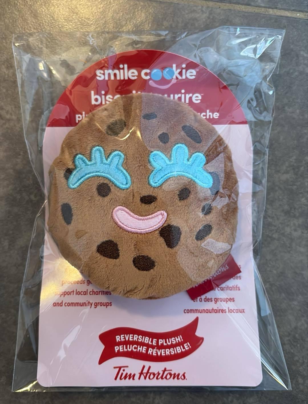 Tim Hortons Smile Cookie Plush Reversible Plush Toy 4 Faces - Etsy