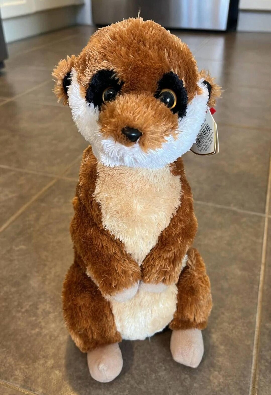 TY Classic BURROWS the Meerkat Brown Tan Cream Soft Tylux Plush 11" - Etsy