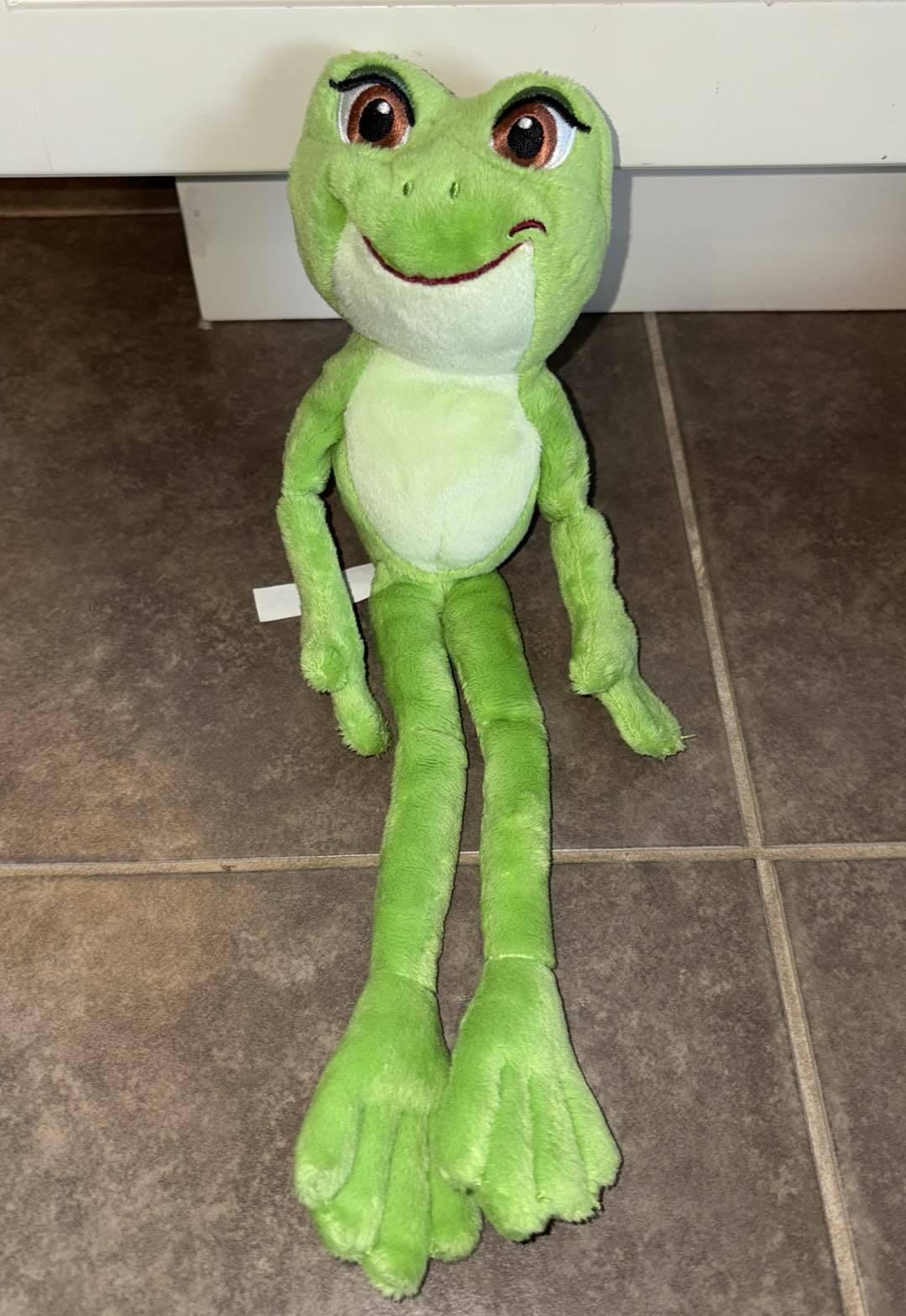 Disney Store Princess and the Frog Tiana Frog 12 in Plush Stuffed Toy ...