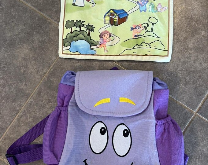 2003 Dora the Explorer Purple Backpack Mr. Face 10" - Etsy