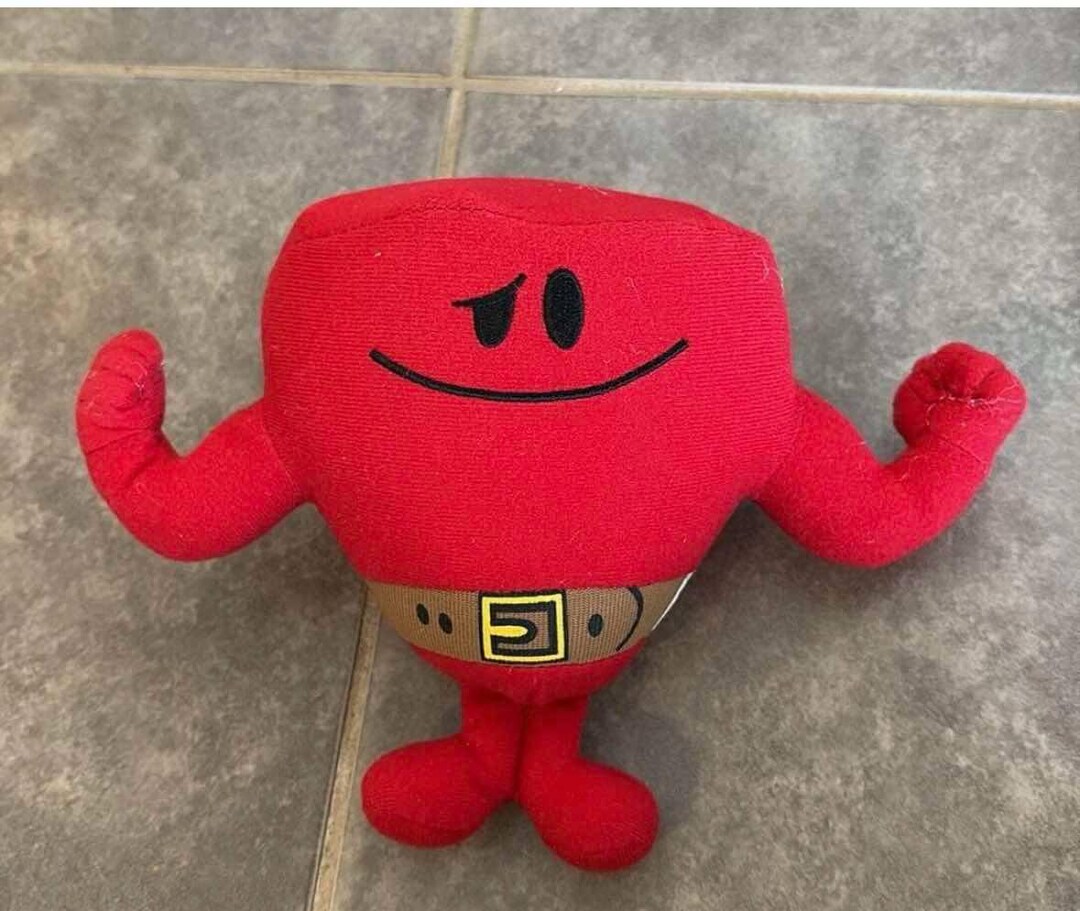 Mr Men Mr Strong Plush Toy 5" Small Plush - Etsy