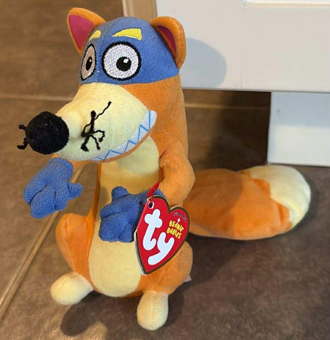 Ty Beanie Baby Swiper the Fox Dora the Explorer 7" Plush Stuffed Animal ...
