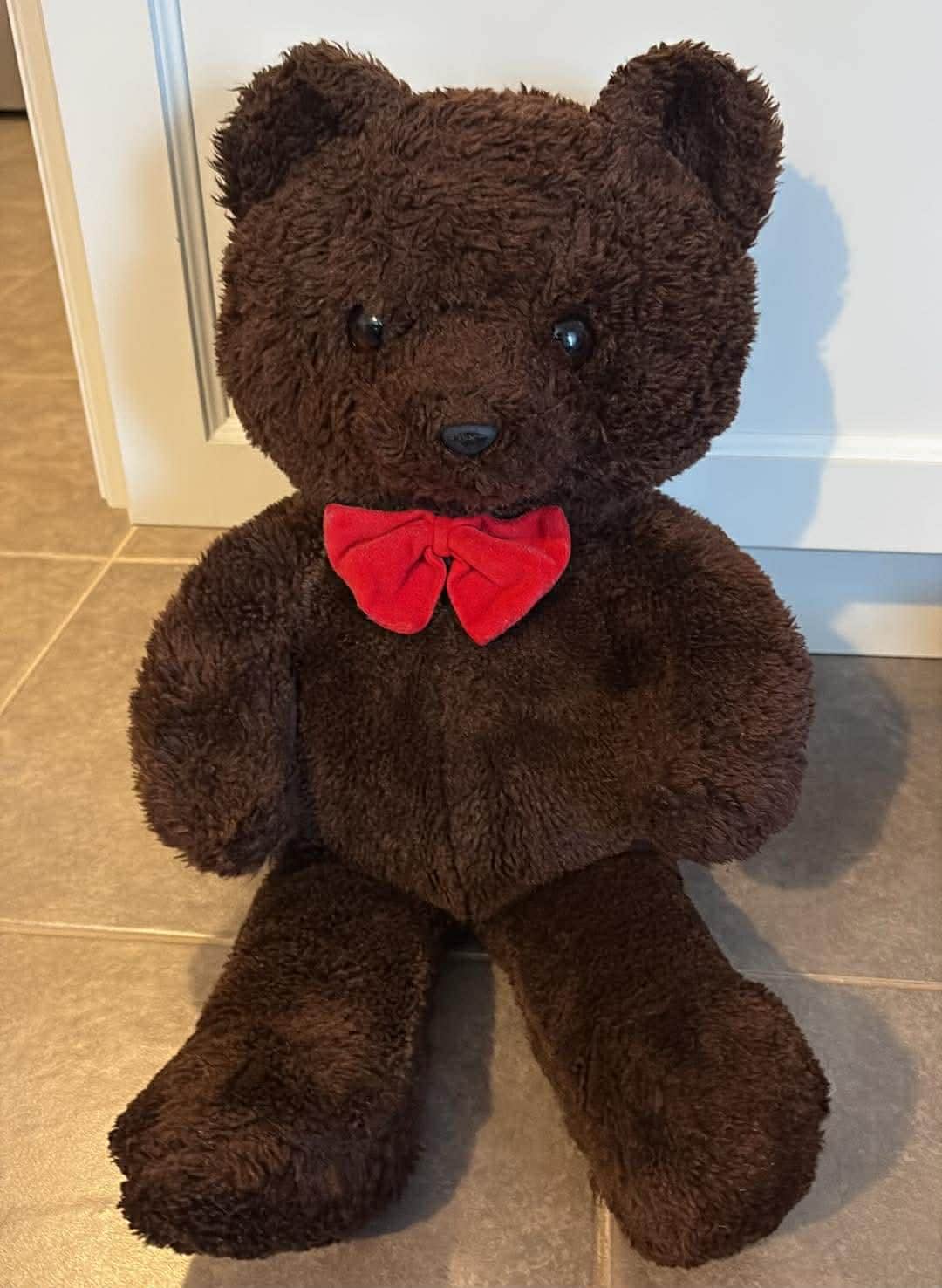 Vintage 1986 Dakin Honey Jo Teddy Bear, Red Bow Tie Plush Toy (22" ) - Etsy