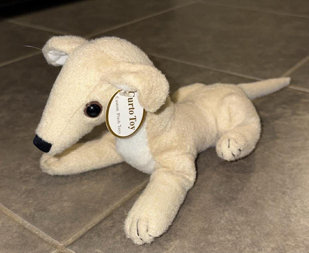 Vintage Curto Toy Tan Greyhound Whippet Dog Plush 8 Inch - Etsy