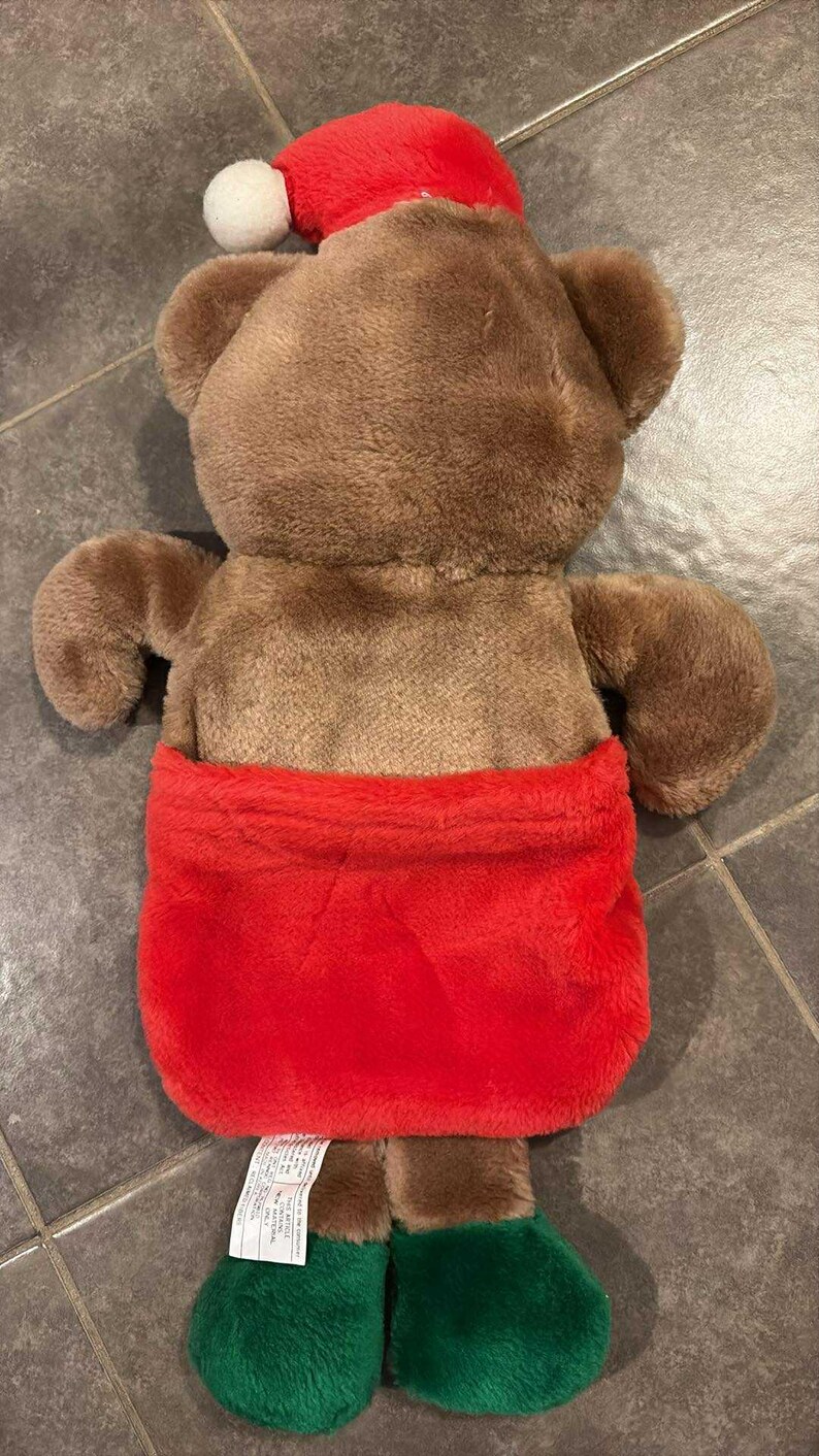 Vintage 1987 Sears Theodore Teddy Bear Christmas Stocking Plush 19 In ...